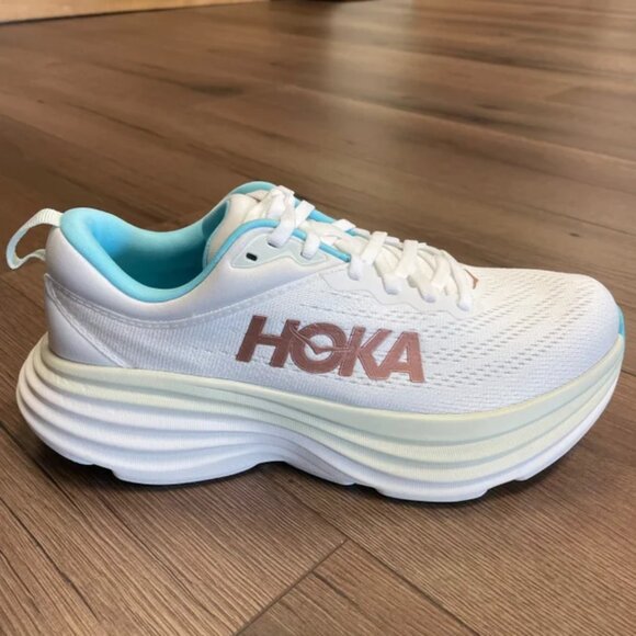 Hoka One One | Shoes | Hoka Womens Bondi 8 Running Shoes In Frostrose ...